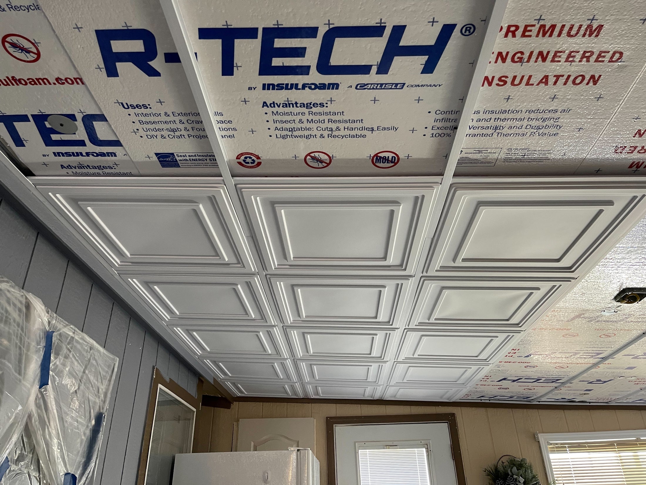 CeilingConnex Direct Mount White Ceiling Grid Kit - Drop Ceiling Grid ...